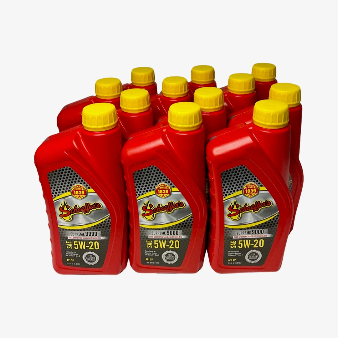 Schaeffer's 9004 - 12 Pack Supreme 9000™ Full Synthetic Engine Oil 5W ...