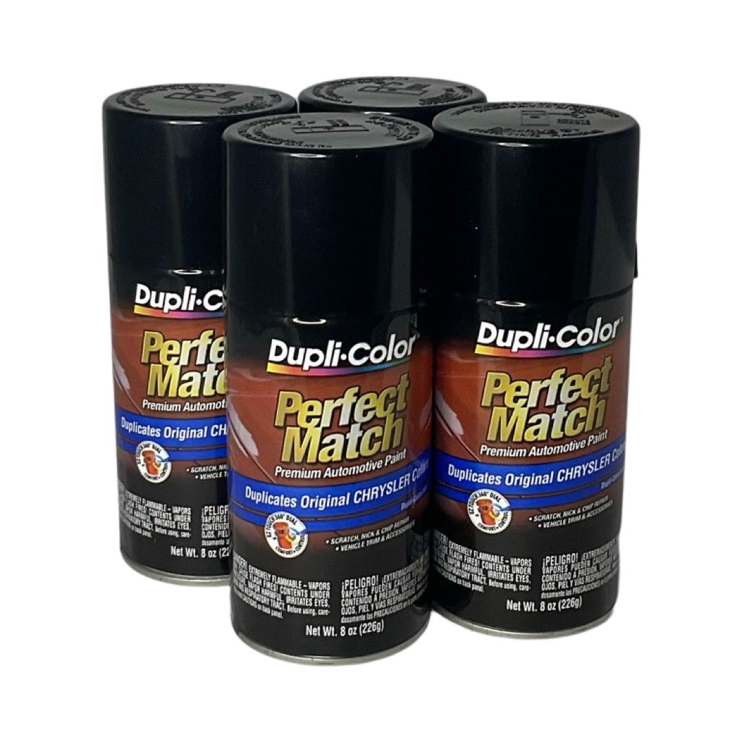 Dupli-Color BCC0427 - 4 Pack Chrysler Brilliant Black Pearl Perfect Ma ...