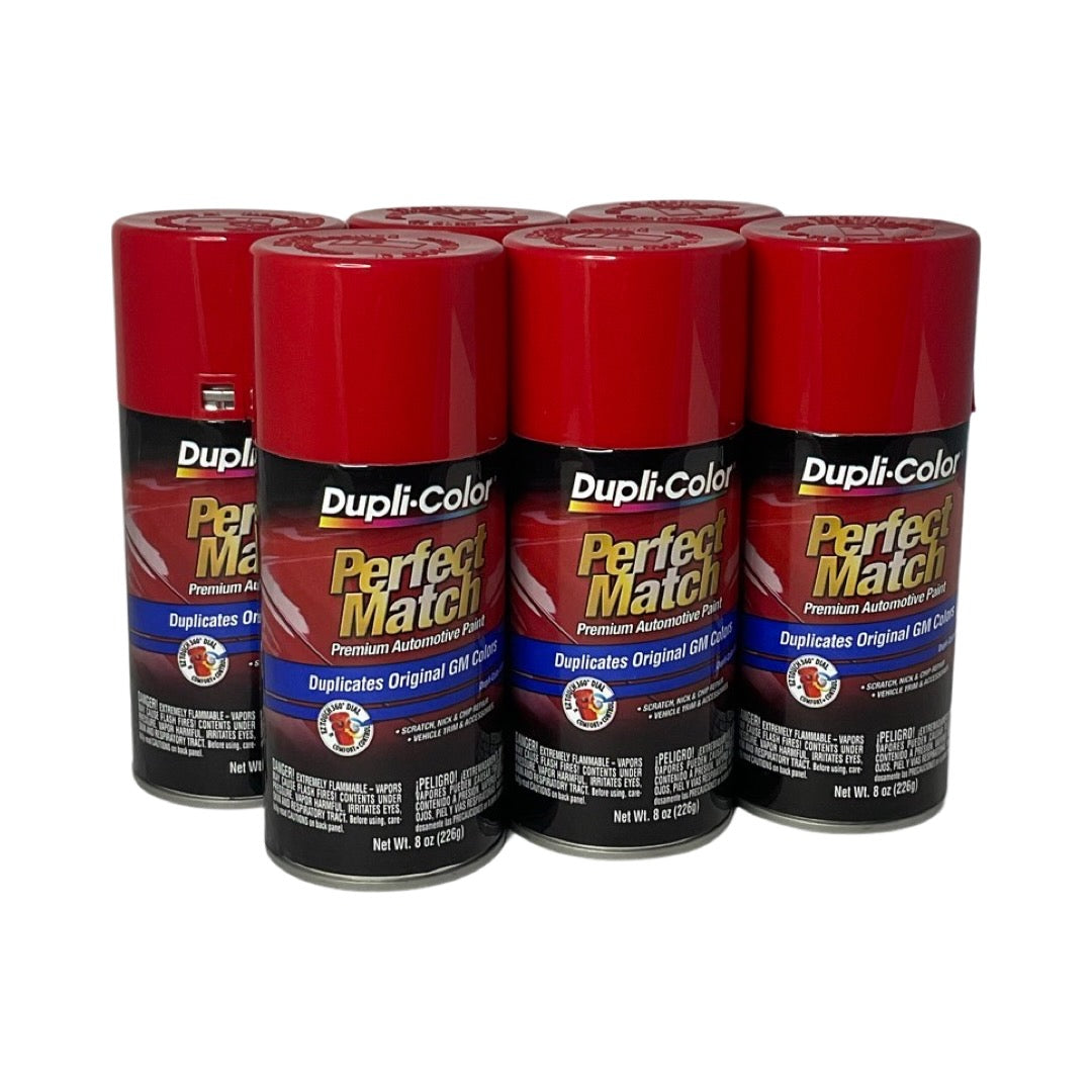 Dupli-Color BGM0398 - 6 Pack GM Bright Red Perfect Match Automotive Sp ...