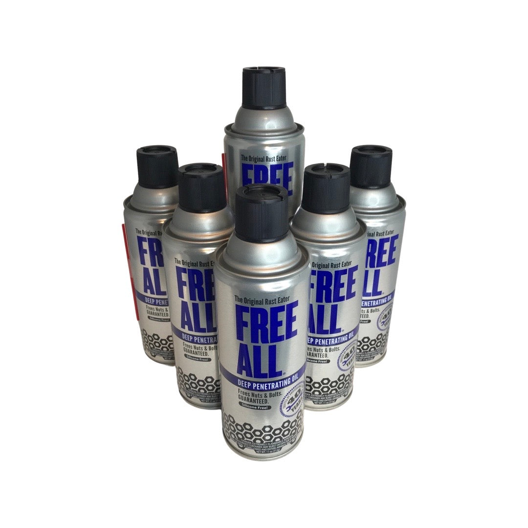 Free All Rust Eater Deep Penetrating Oil 11 Oz Aerosol 6-Pack – Heintz ...
