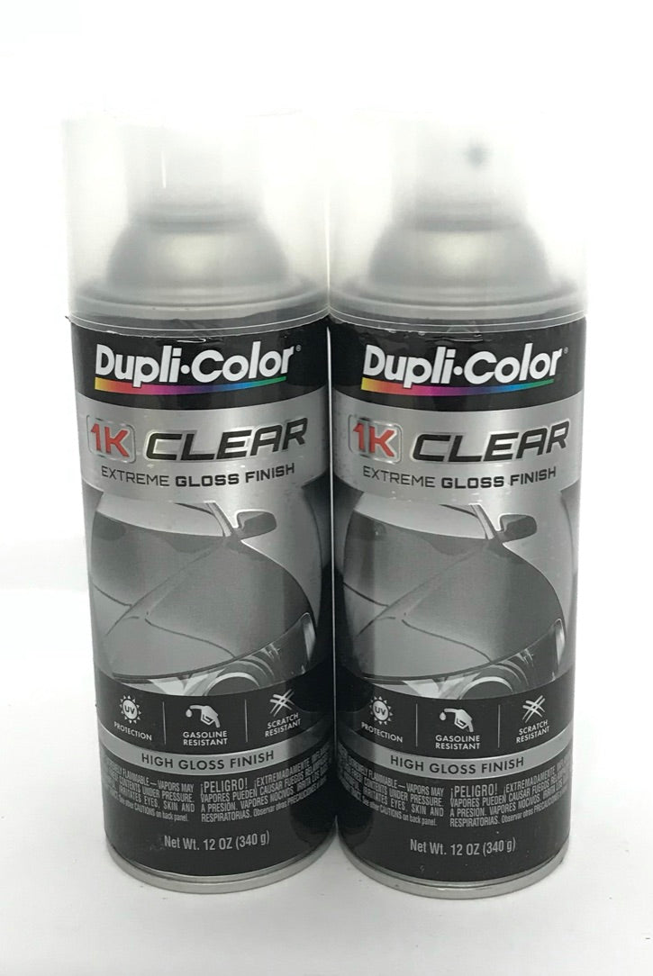 Dupli-Color 1KCG-2PACK Clear Coat High Gloss Finish - 12 oz Aerosol Ca ...