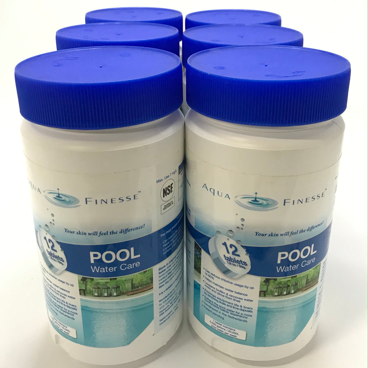 AquaFinesse Pool Water Care Tablets - Loosens Biofilm - Reduce Chlorin ...