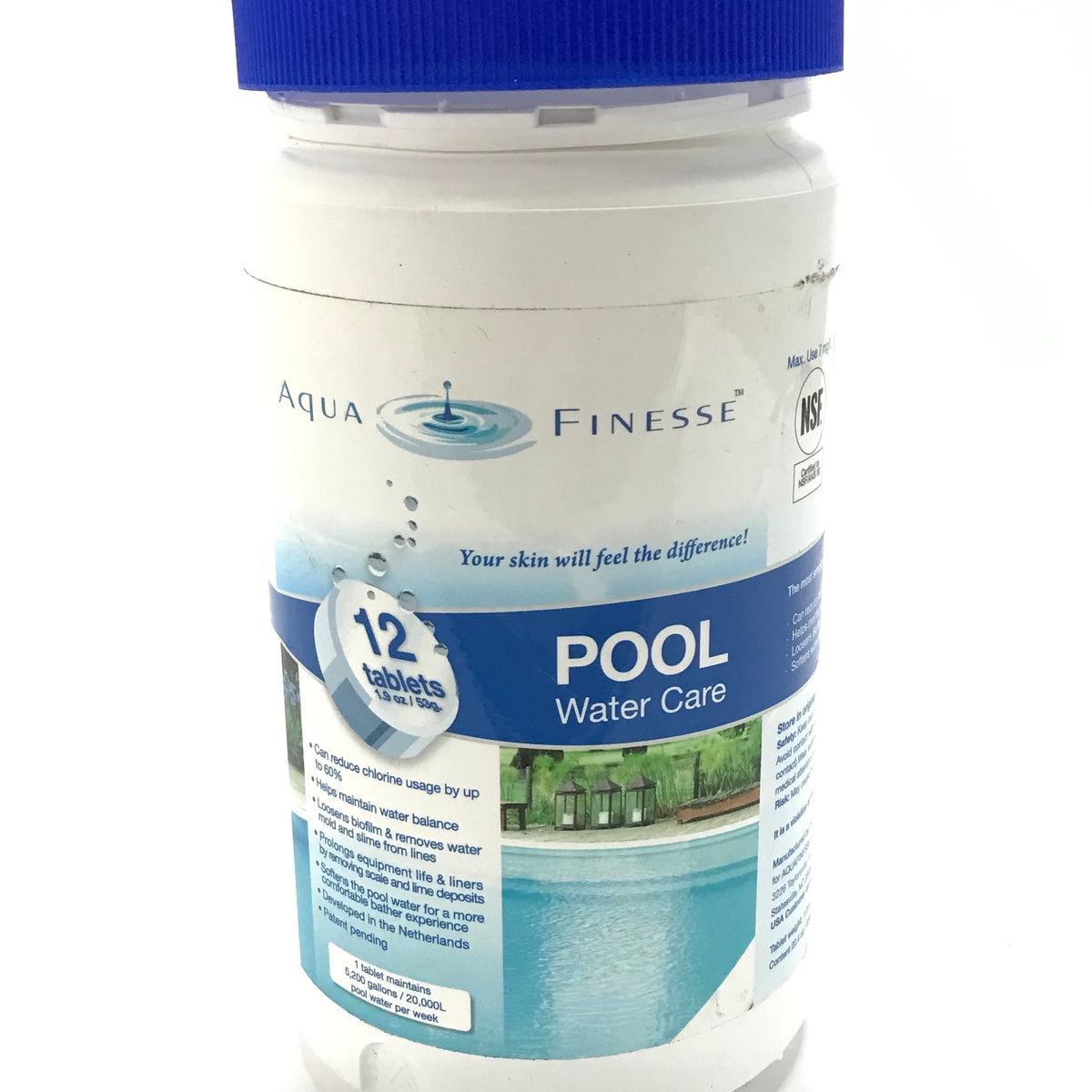 AquaFinesse Pool Water Care Tablets - Loosens Biofilm - Reduce Chlorin ...