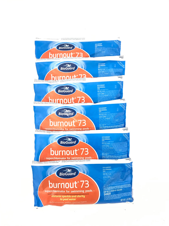 BioGuard 22860 BURNOUT 73-6 PACK Superchlorinator for swimming pools ...