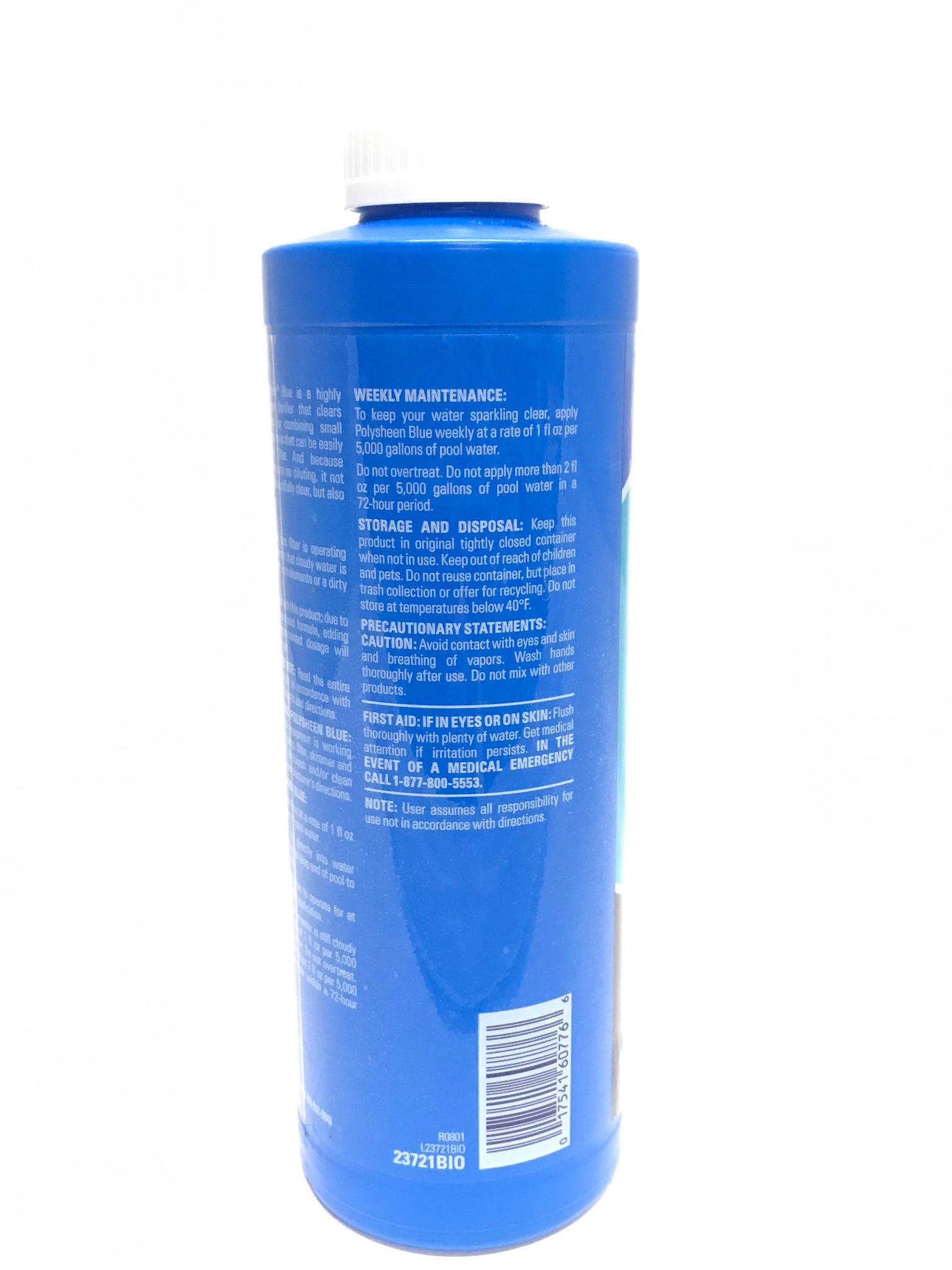 BioGuard-23721-2 PACK Polysheen Blue Highly Concentrated Water Clarifi ...