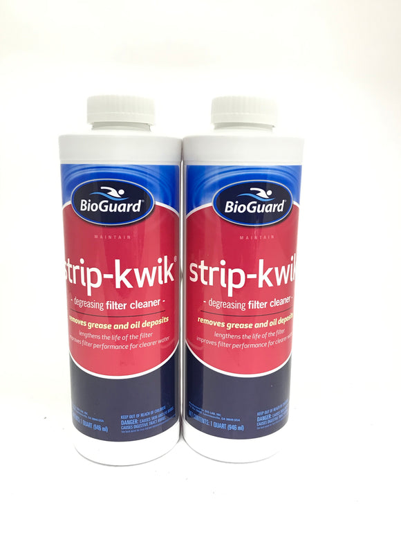 BioGuard-23756 Strip-Kwik Degreasing Filter Cleaner-2 PACK - 2 Quarts – Heintz Sales