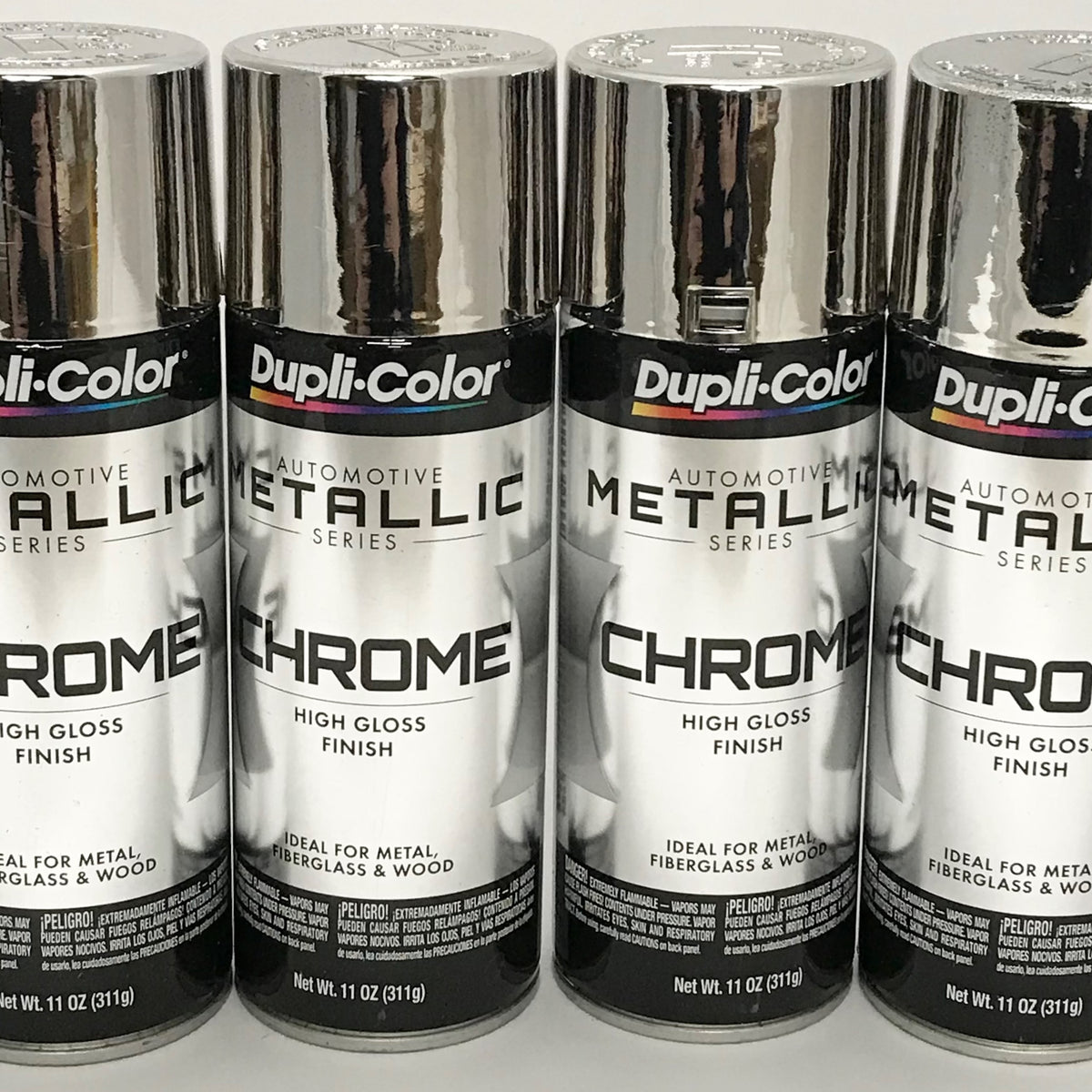 Duplicolor CS101-4 Pack Automotive Metallic Chrome Coating High Gloss ...