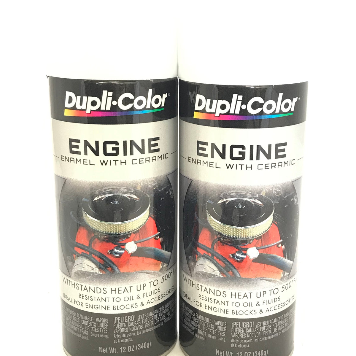 Duplicolor DE1602 - 2 Pack Engine Enamel Paint with Ceramic Universal ...