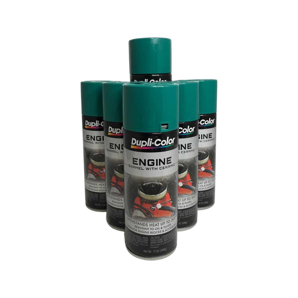 Duplicolor DE1617(6) Ford Green Engine Enamel Paint W/ Ceramic Resins ...