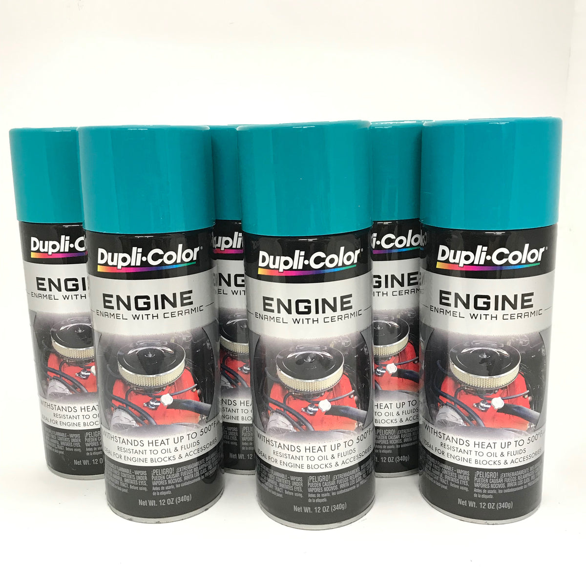 Duplicolor DE1643-6 Pack Engine Enamel Paint with Ceramic Torque & Tea ...