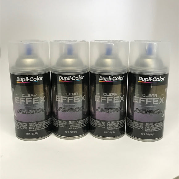 Duplicolor EFX100 - 4 Pack Clear Effex Paint, Color Changing Glitter E ...