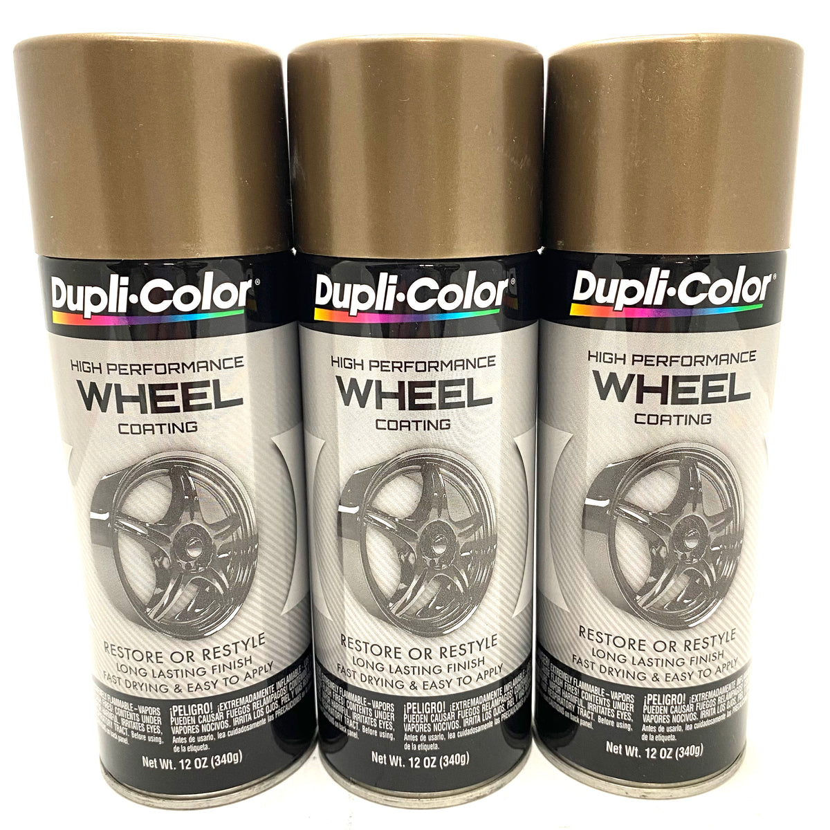 Duplicolor HWP105 - 3 Pack Wheel Coating Spray Paint Bronze - 12 oz ...