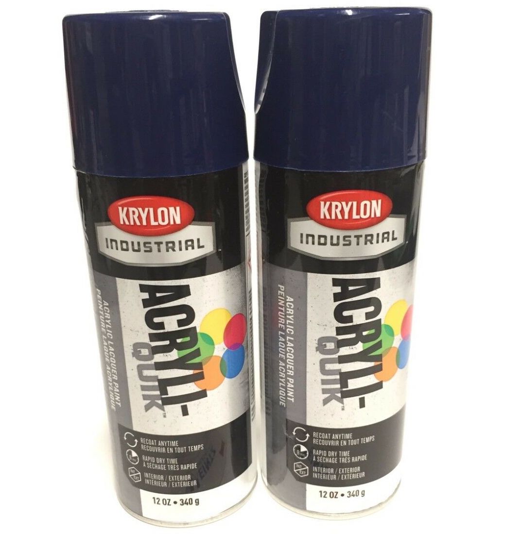 Krylon K01901A07-2 PACK Acryli-Quik REGAL BLUE Acrylic Lacquer Paint ...