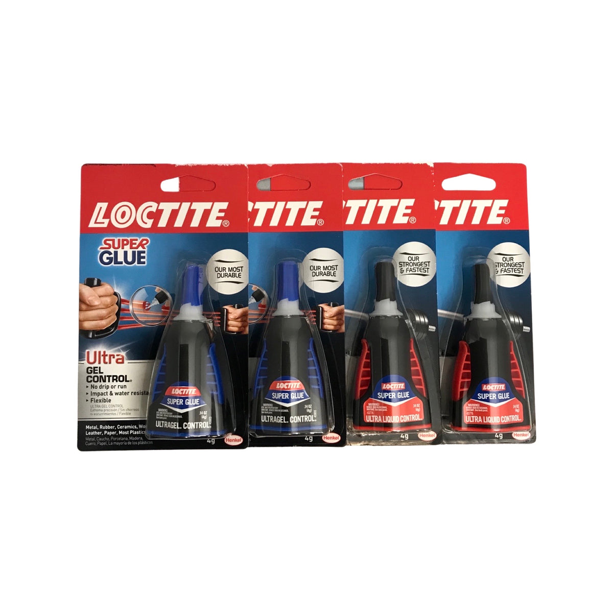 LOCTITE - 2 UltraGel and 2 Ultra Liquid Super Glue 4 pack – Heintz Sales