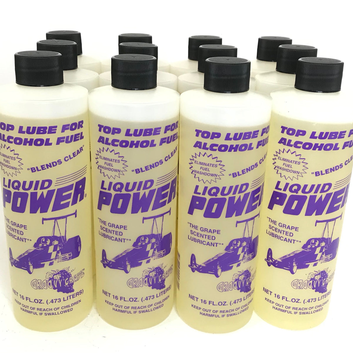 PowerPlus GRAPE Scented Lubricants Alcohol Top Lube 16oz-Liquid Power ...