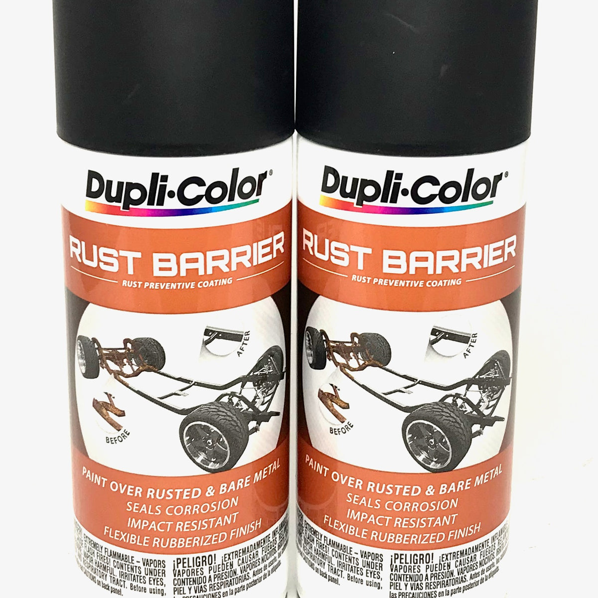 Duplicolor RBA100 2 PK Rust Barrier Flat Black - Rust Preventive Coati ...