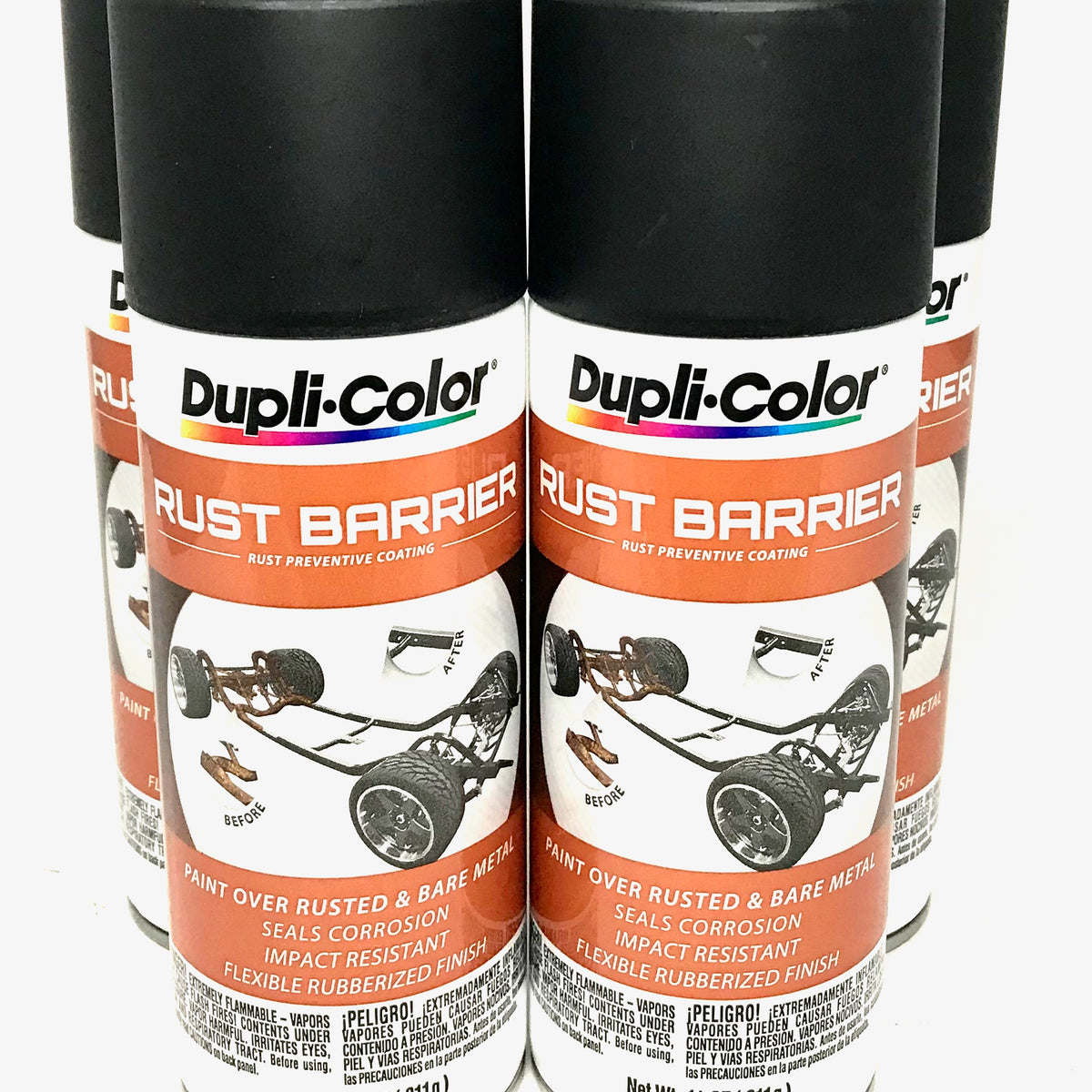 Duplicolor RBA100 4 PK Rust Barrier Flat Black - Rust Preventive Coati ...