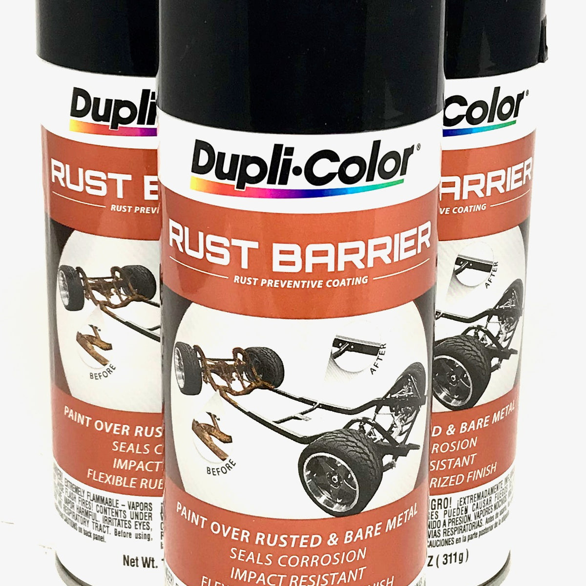 Duplicolor RBA101 3 PK Rust Barrier Gloss Black Rust Preventive Coatin ...