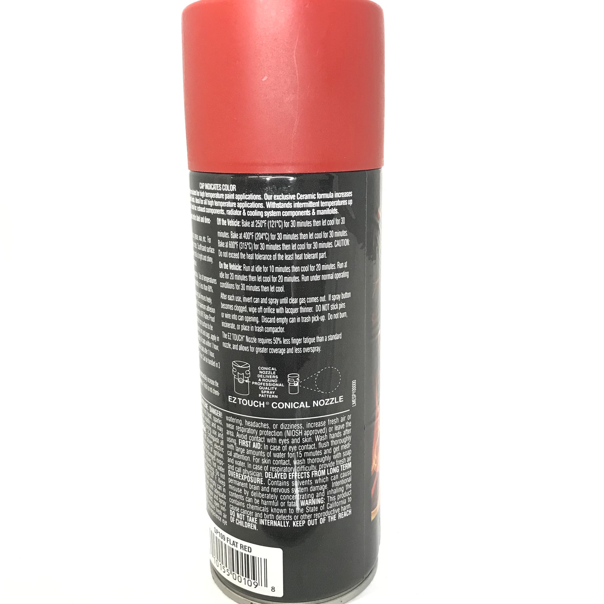 VHT SP109 High Temperature Flame Proof FLAT RED Header Spray Paint - 1 ...