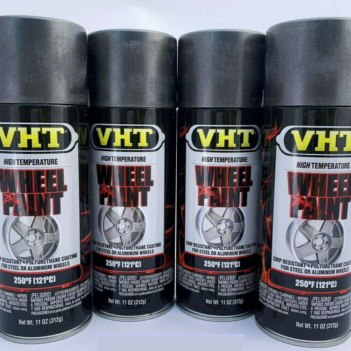 VHT SP189-4 PACK High Temperature GRAPHITE Wheel Paint, Chip Resistant ...