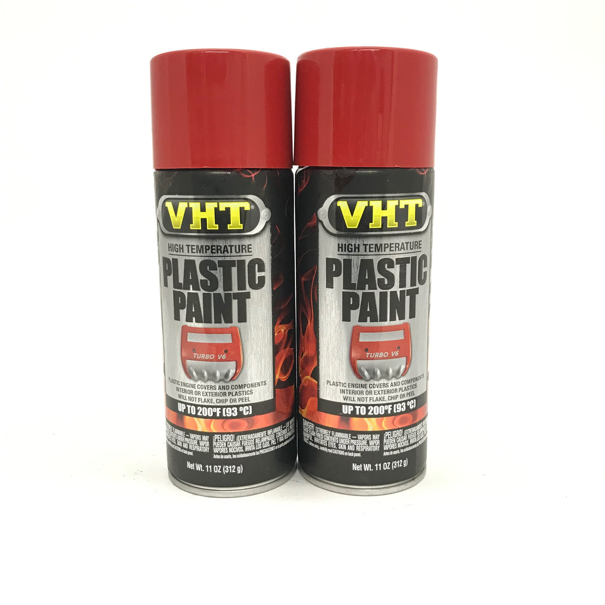 VHT SP821-2 PACK GLOSS RED High Temperature Plastic Paint - 11 oz Aero ...