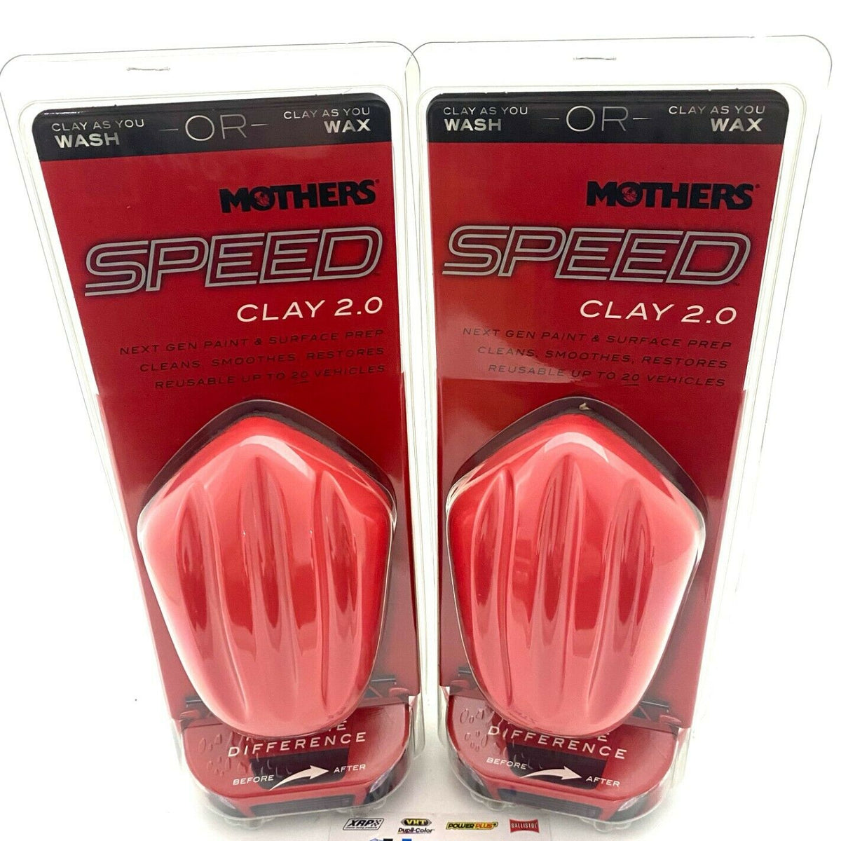 MOTHERS 17240 Speed Clay 2.0 - 2 PACK - Paint & Surface Prep - Reusabl ...
